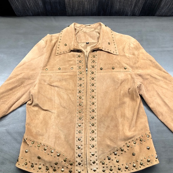 laura max | Jackets & Coats | Laura Max Womens Xl Full Zip Genuine ...